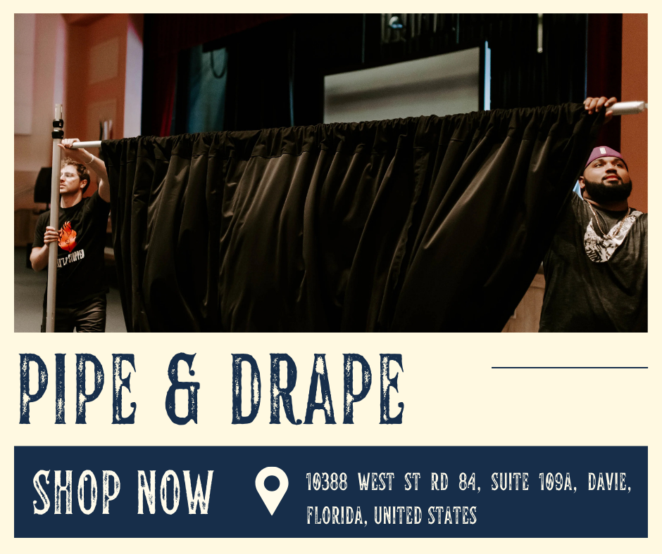 Create Stunning Backdrops with a Pipe and Drape Backdrop Kit