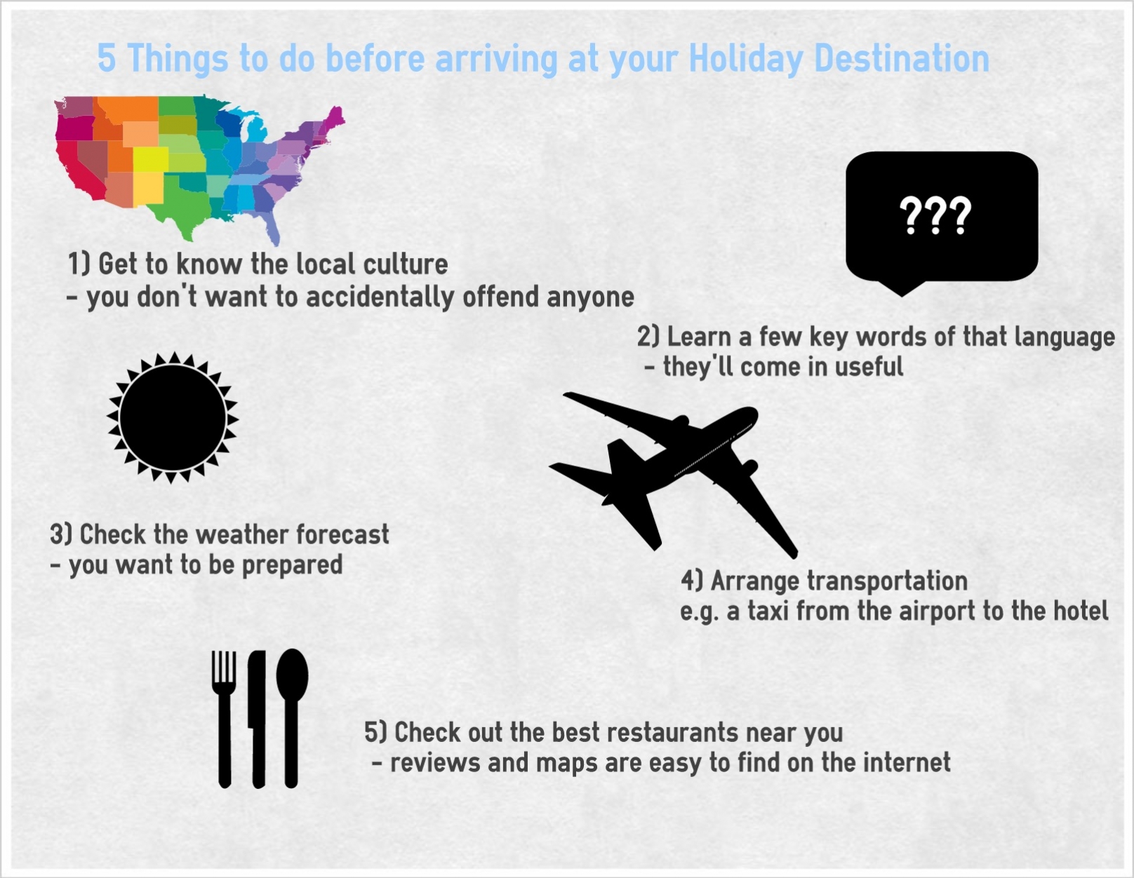 Prepare for your Holiday