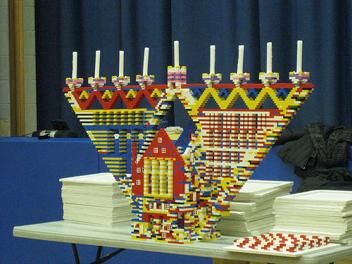 Make a Lego Menorah